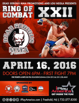 Roc 33 - Presented by Dead Serious MMA Promotions and Lou Neglia ...