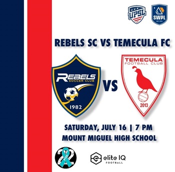 Rebels SC - United Premier Soccer League - vs. Temecula FC - Spring ...