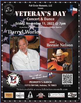 Veteran's Day Concert & Dance Featuring Darryl Worley and Bernie Nelson ...