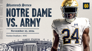Notre Dame Fighting Irish - NCAA Football vs. Army Black Knights- 2024 Shamrock Series - Bronx ...