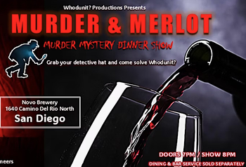 Murder & Merlot - Murder Mystery Dinner Show - San Diego, CA - 2025-04 ...